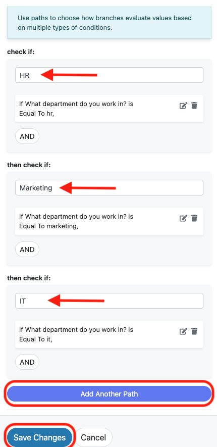 How to create an automation based on custom field criteria with multiple pathways